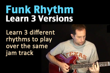 Funk Rhythm Lesson - 3 Versions