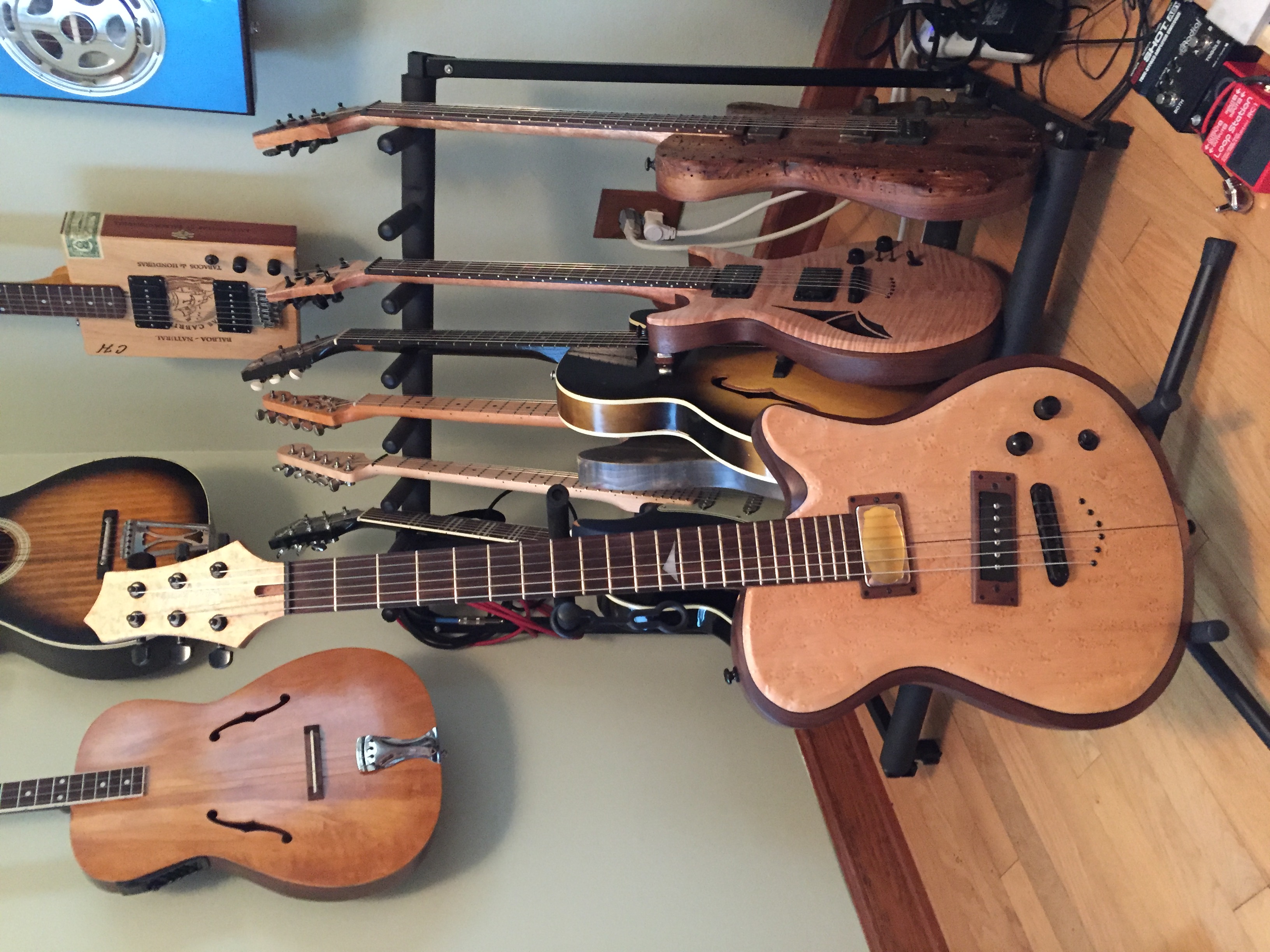 Baritone strings on a standard scale length guitar