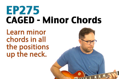 CAGED System for Minor Chords - How to play minor chords all over the ...