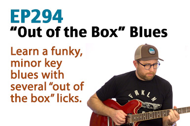 Funky Minor Key Blues Guitar Lesson - Ideas for Playing "Outside The ...