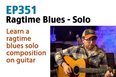 Ragtime Blues Guitar Lesson - Solo Composition (No Jam Track Needed ...