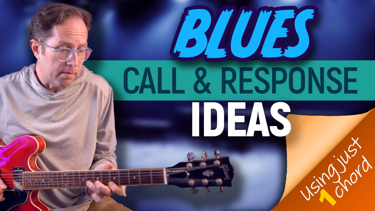 "Call & Response" blues lead IDEAS when improvising - Played over Just 1 Chord - Guitar Lesson EP545