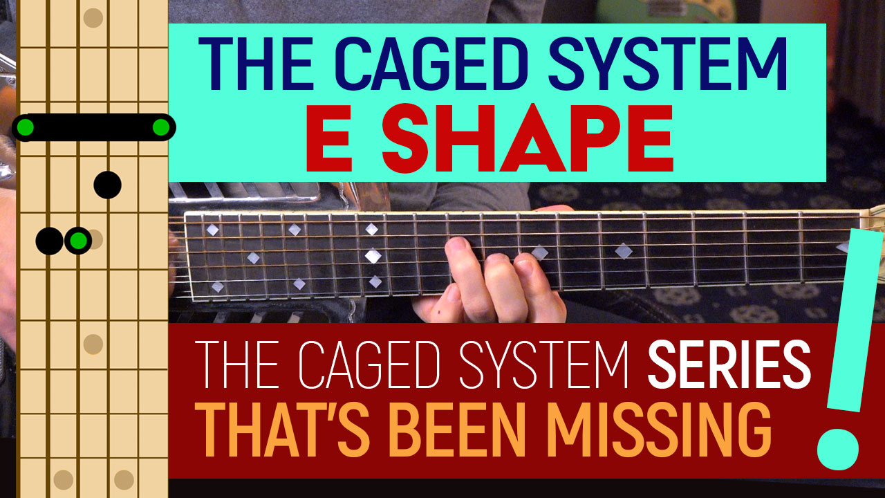 The CAGED System (E Shape) - Combining the E & C shapes to make music - Guitar Lesson EP557
