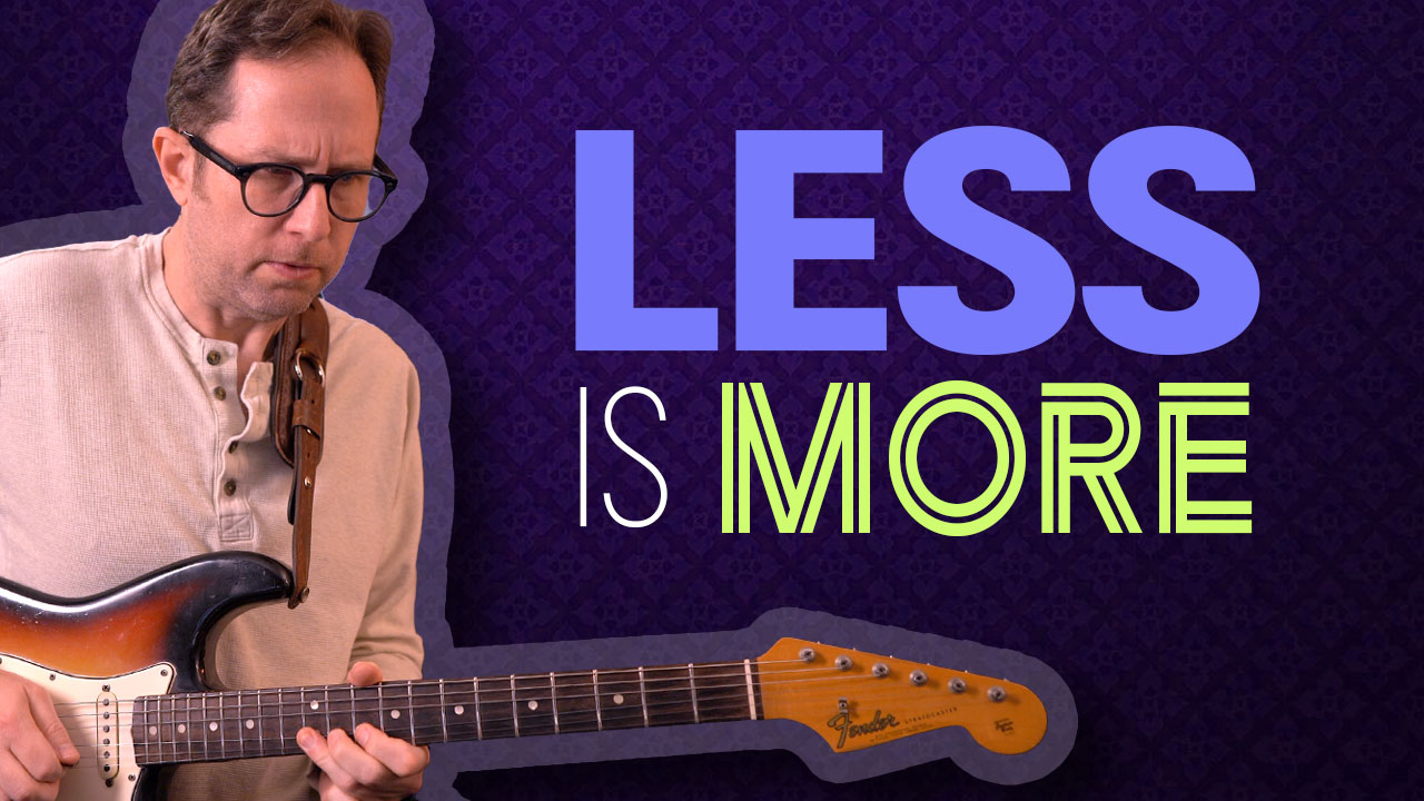 Less is more! It's ok to keep your guitar solos simple. Guitar Lesson EP563
