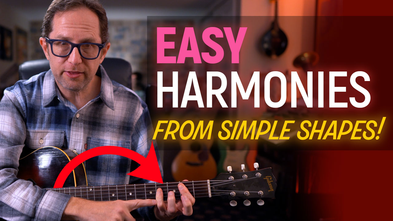 Easy way to visualize harmonized guitar leads - Guitar Lesson - EP592